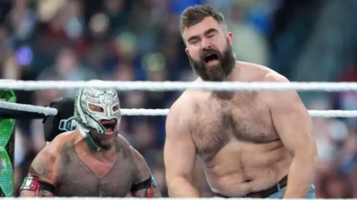 Backstage News On Jason Kelce's WWE WrestleMania 40 Appearance